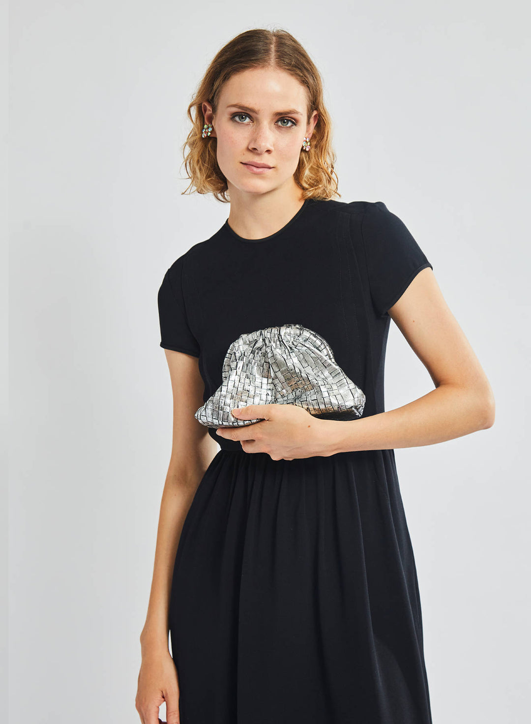 Mini Game Laminated – Small Metallic Clutch | Maria La Rosa – MARIA LA ROSA